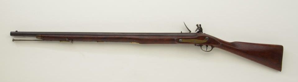 Brown Bess flintlock musket, .64 cal., 33-1/2” barrel, brown patina ...