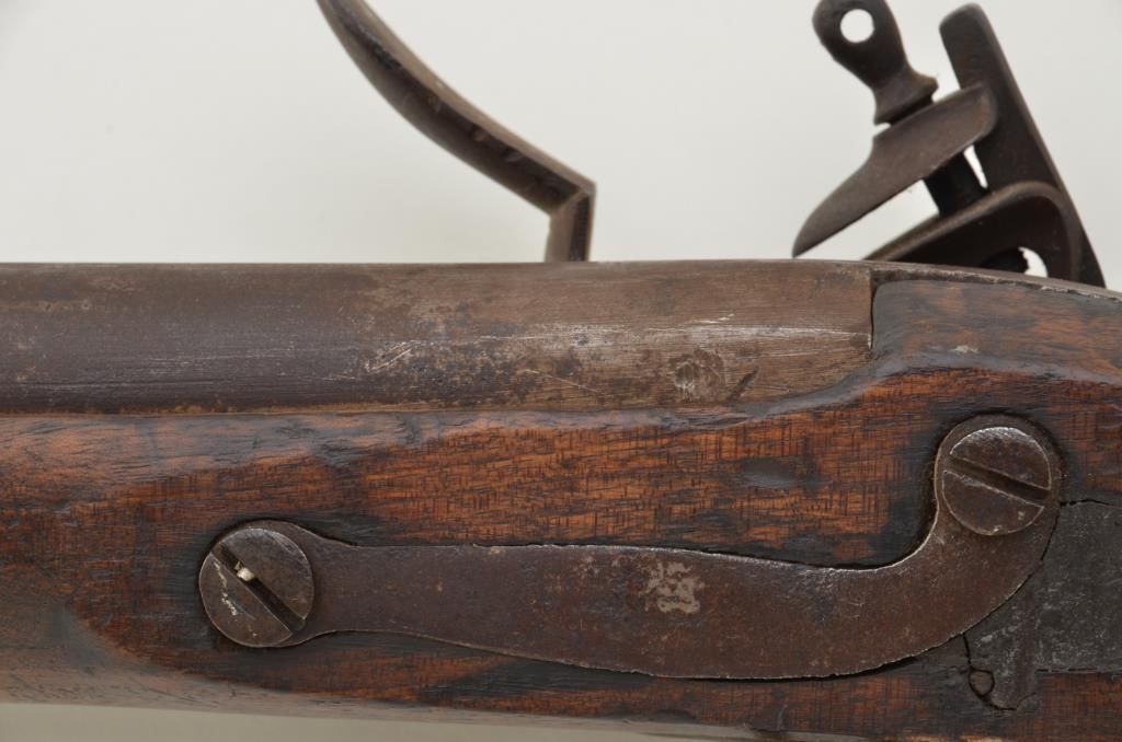 French St. Etienne flintlock musket, .69 cal., 32-1/2” barrel, sling ...