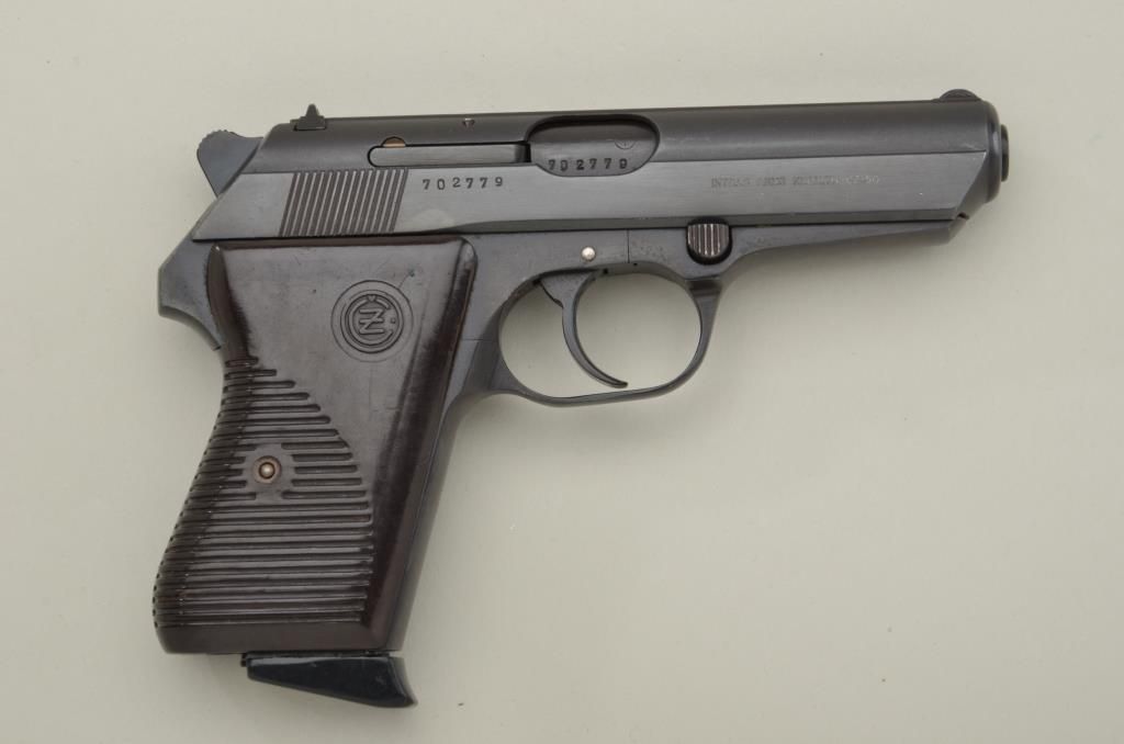 CZ Model 50 DA semi-auto pistol, 3-1/2” barrel, blue finish, grooved ...