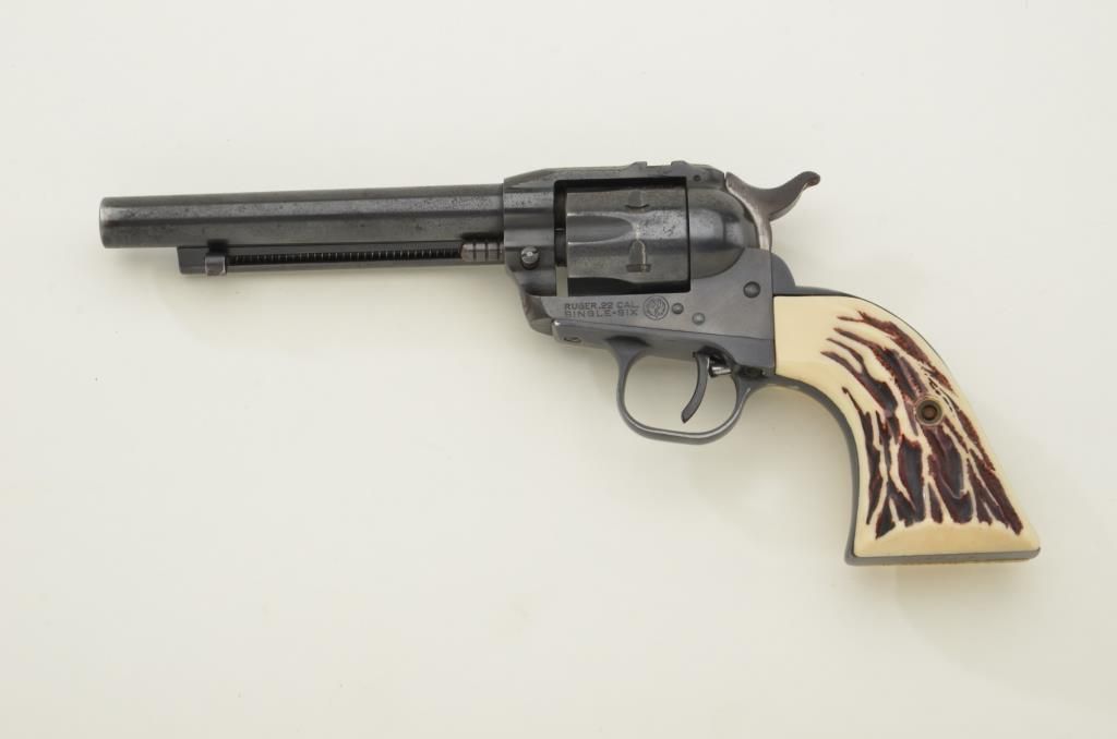 Ruger Single Six revolver, 22LR cal., 5" barrel, with blued finish ...