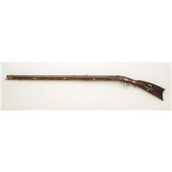 Percussion mule-ear full stock rifle signed S. Morrison, Milton with ...