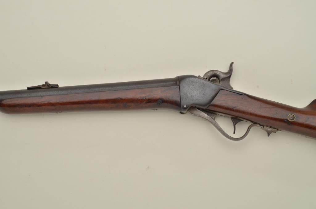 Sharps Model 1851 sporting rifle in .36 caliber percussion showing 28 ...