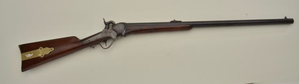 Sharps Model 1851 sporting rifle in .36 caliber percussion showing 28 ...