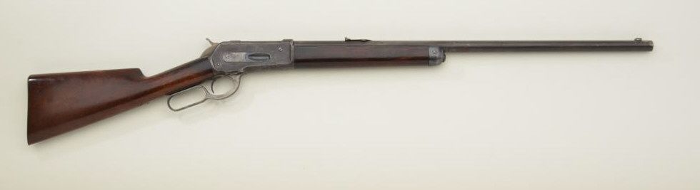 Winchester Model 1886 special order rifle in .50-110 caliber showing 26 ...