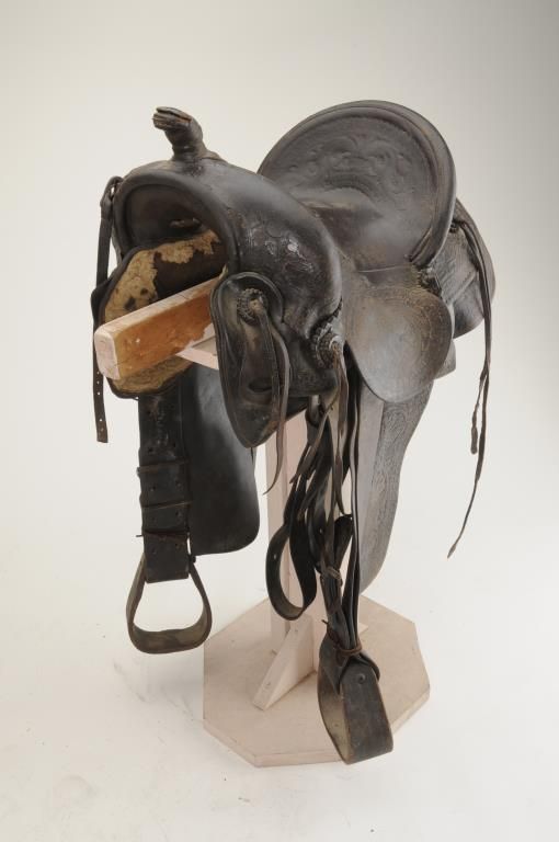 Miles City saddler marked Cogshell saddle with original 101 marking ...
