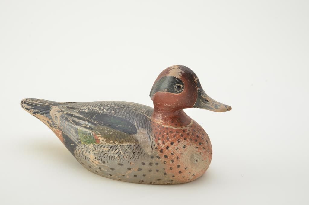 Finely carved classic duck decoy marked “A.E. Crowell maker East ...