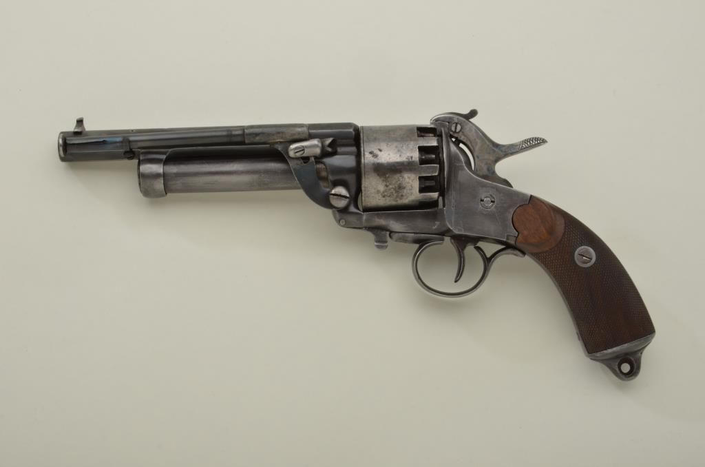 Cased 2nd model Le Mat revolver with extra cylinder showing some ...