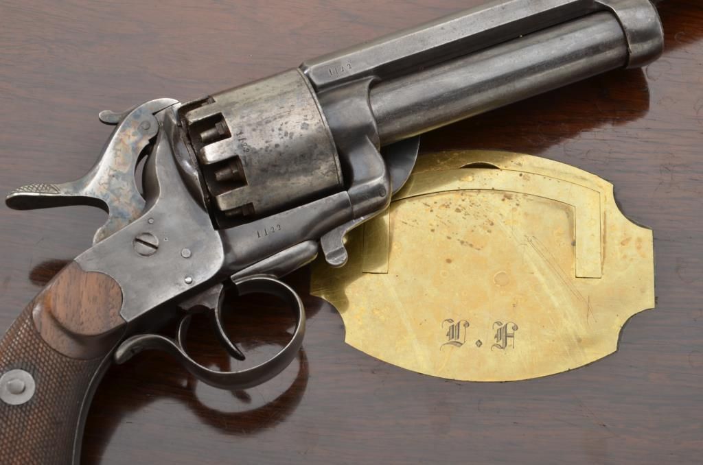 Cased 2nd model Le Mat revolver with extra cylinder showing some ...