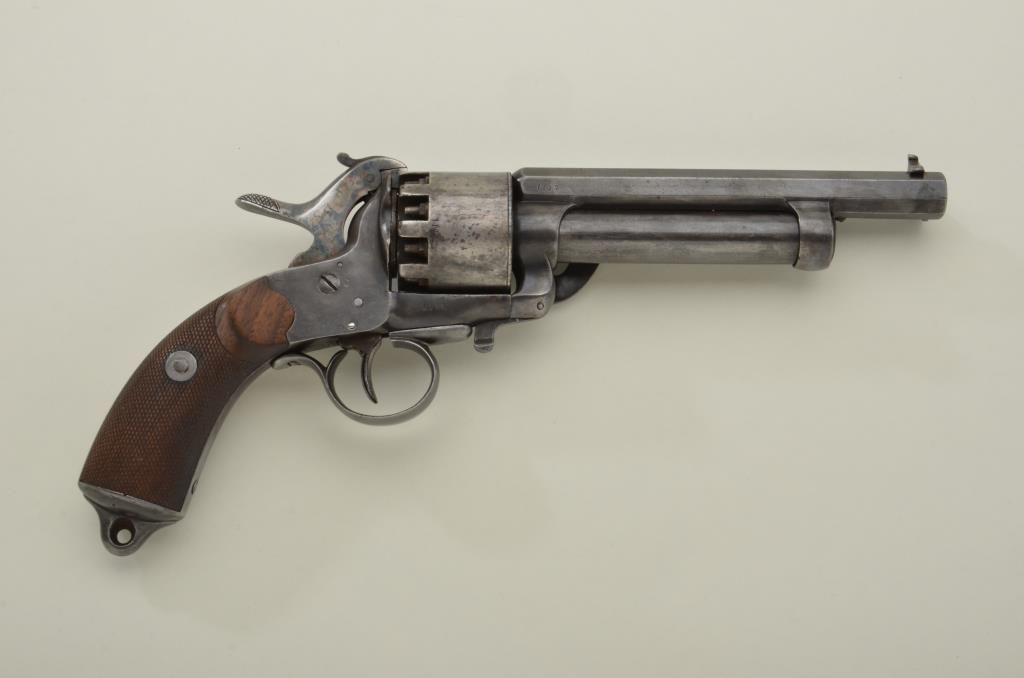 Cased 2nd model Le Mat revolver with extra cylinder showing some ...