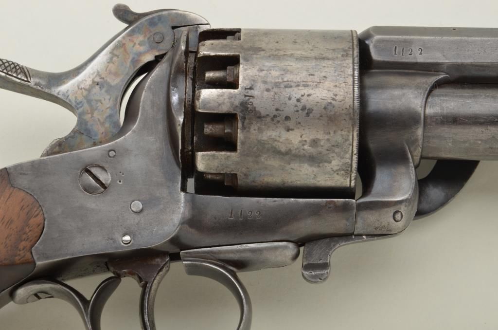 Cased 2nd model Le Mat revolver with extra cylinder showing some ...