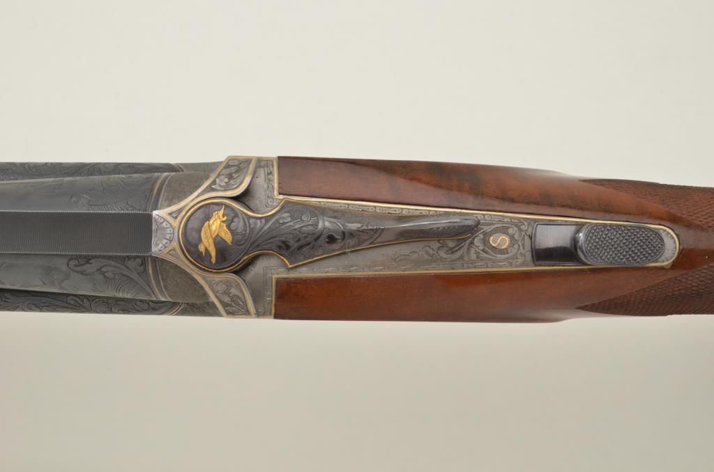 Perazzi model TM 1-SCO custom upgraded, high art engraved and gold ...