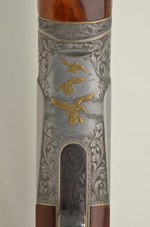 Perazzi model TM 1-SCO custom upgraded, high art engraved and gold ...