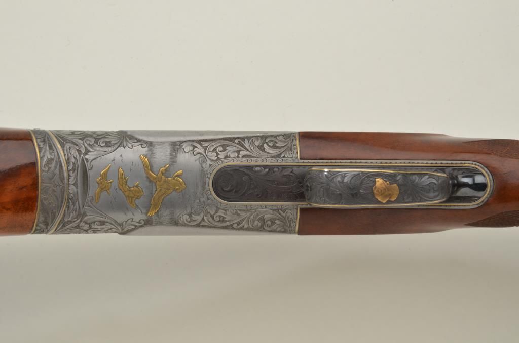 Perazzi model TM 1-SCO custom upgraded, high art engraved and gold ...