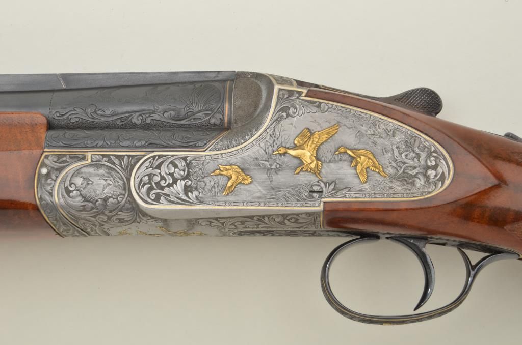 Perazzi model TM 1-SCO custom upgraded, high art engraved and gold ...