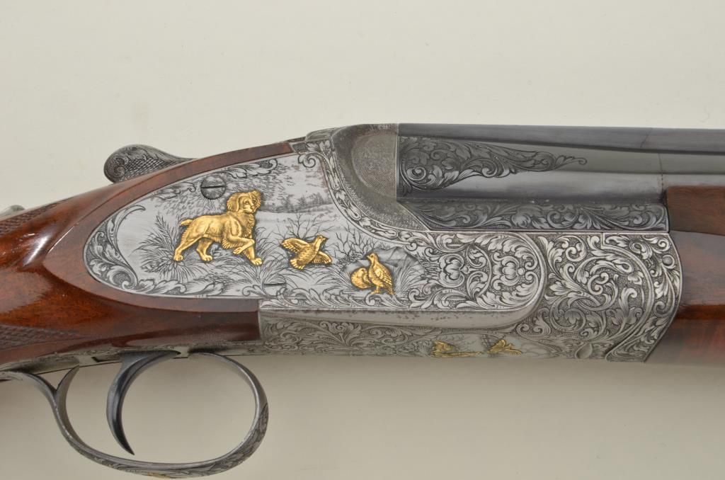 Perazzi Model TM-1 custom, fully and finely engraved by Angelo Bee and ...