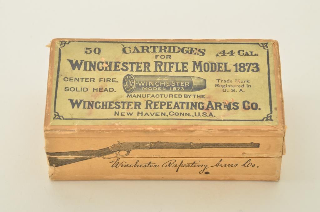 Opened but full box of original cartridges for Winchester rifle model ...