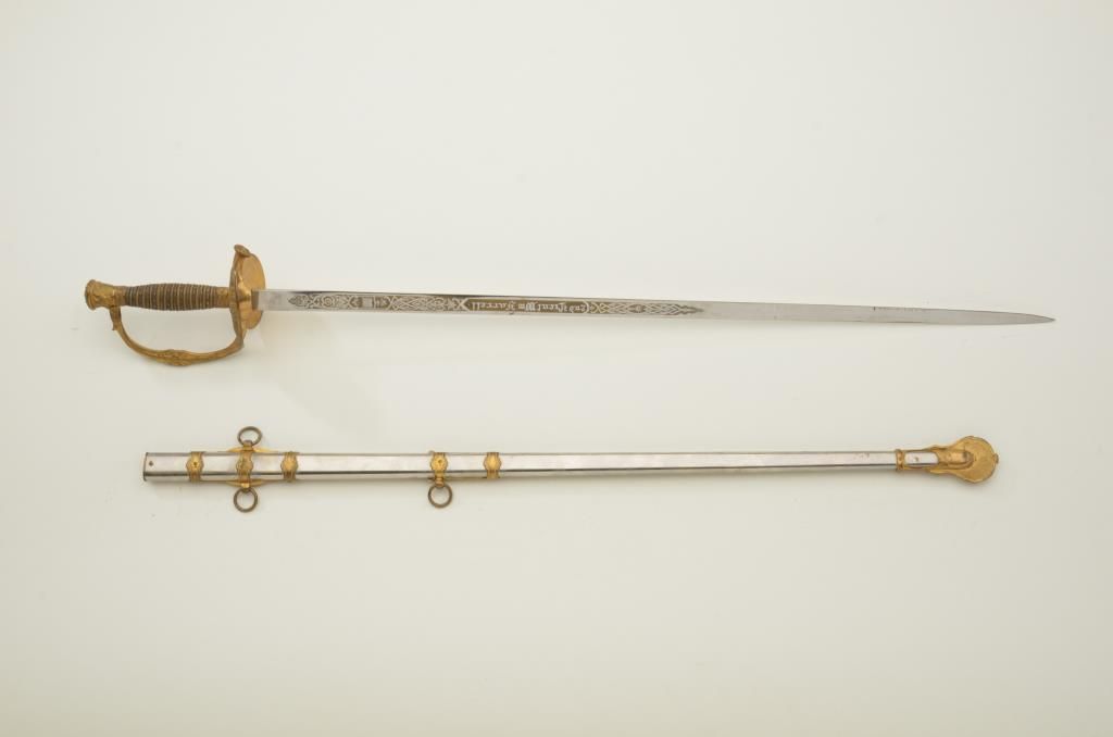 High quality fraternal organization sword patterned after US military ...