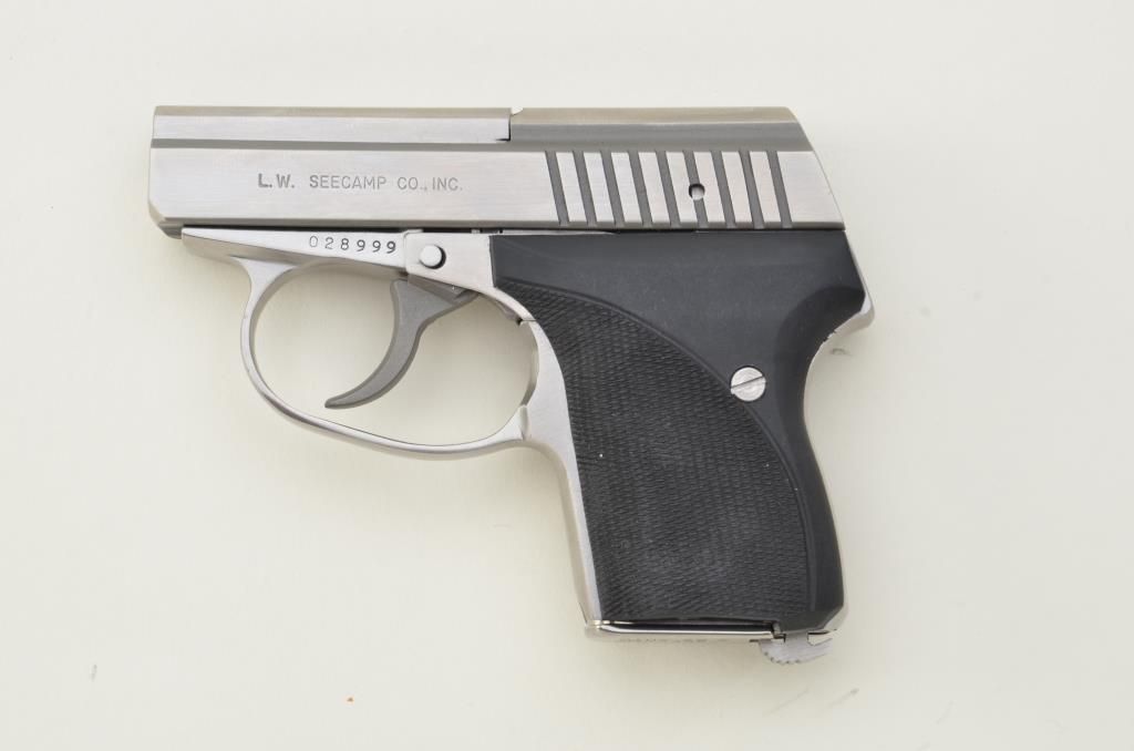 L.W. Seecamp DA pocket pistol, .32 ACP cal., 2” barrel, stainless steel ...