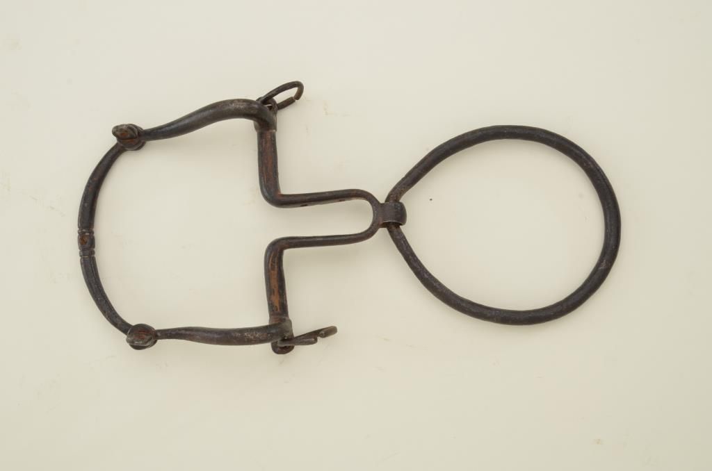 18th to early 19th century Spanish forged iron ring bit possibly for ...