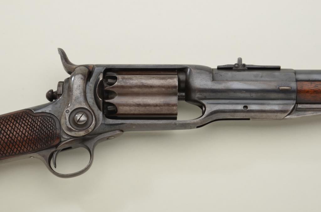 Colt Model 1855 Root percussion revolving rifle, .56 cal., 31” round ...