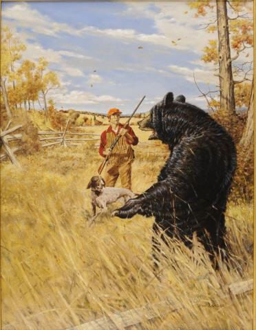 Original oil painting on artist board signed lower right Ken Laager ...