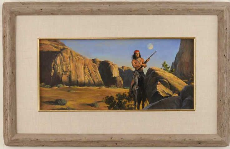 Original oil painting on artist board signed lower right Ken Laager ...