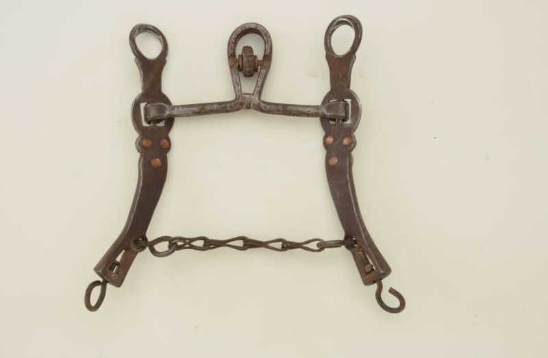 Mexican bit circa late 19th century to early 20th-century silver inlaid ...