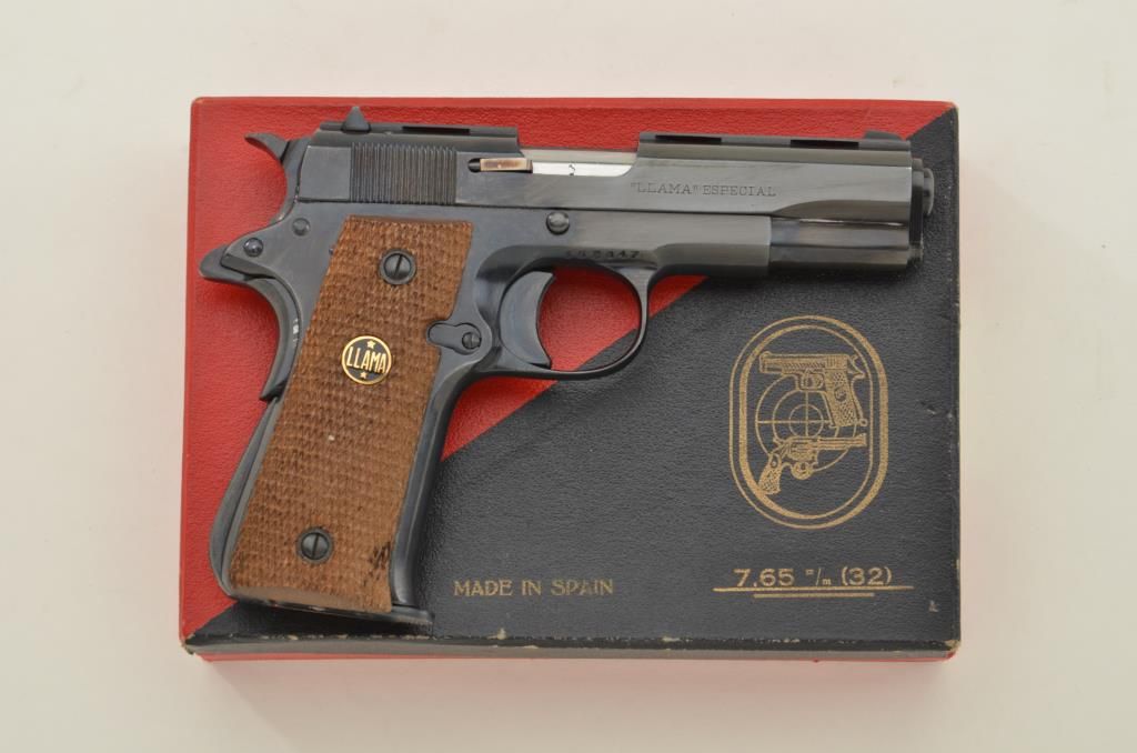 Spanish-made Llama semi-auto pistol, .22 cal., 3-3/4” barrel, blue ...