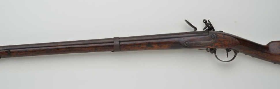 French flintlock musket, .69 cal., 48” barrel, brown finish, wood stock ...