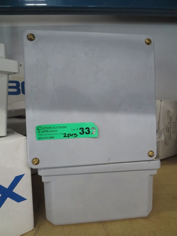 Two exterior junction box protectors