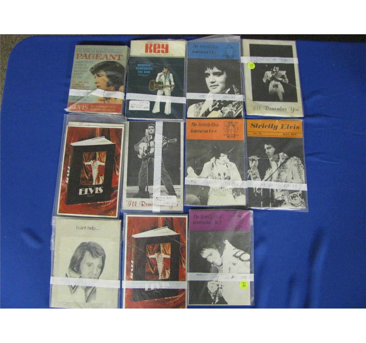 Assorted Elvis handout books etc
