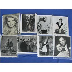 Eight Autographed Photos of Hollywood Stars