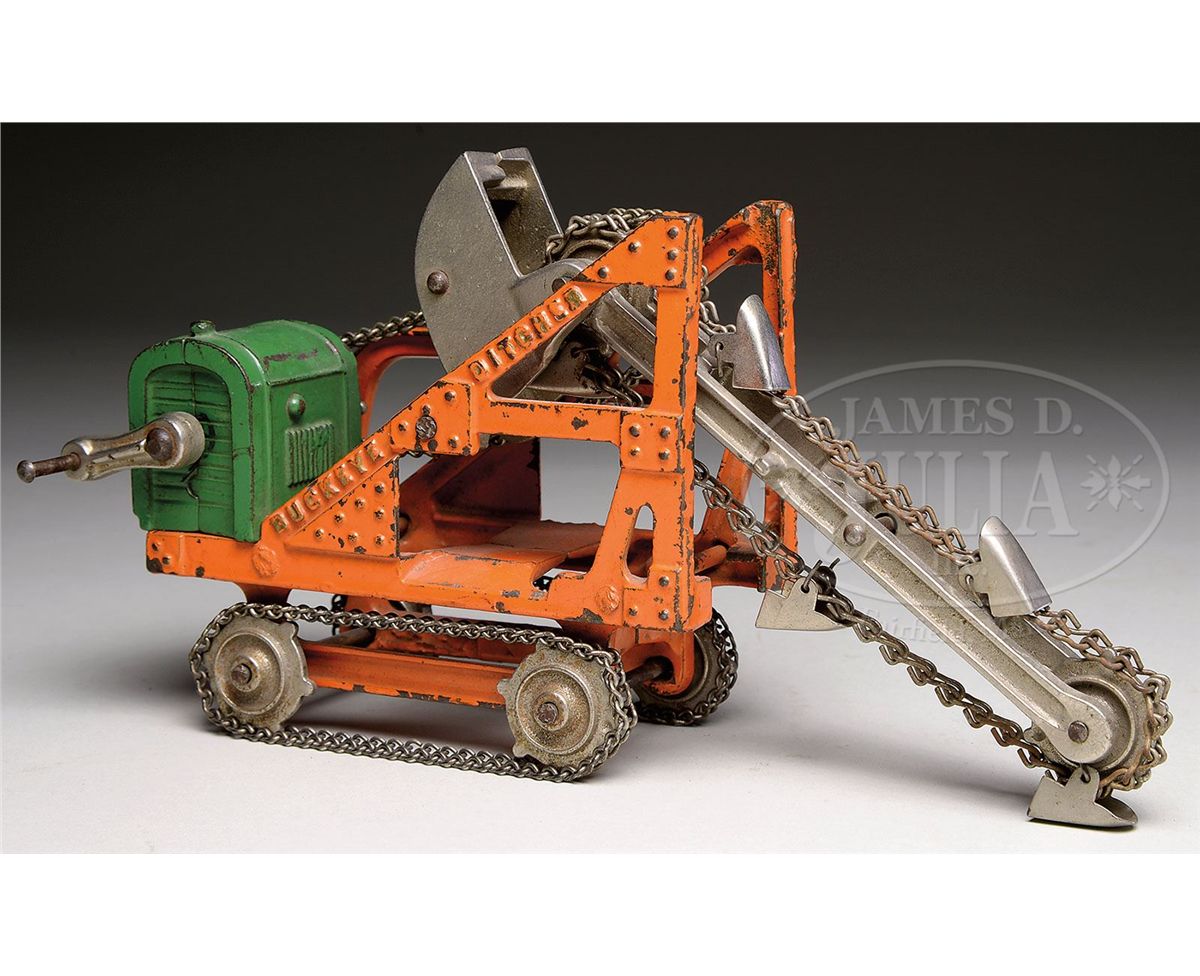 KENTON BUCKEYE DITCHER CAST IRON TOY.