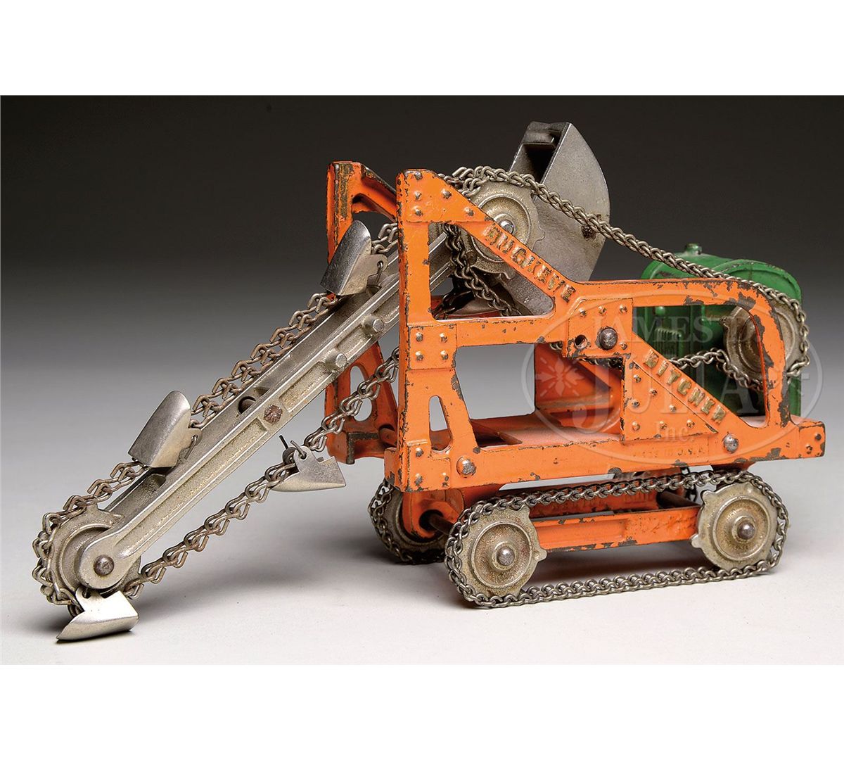 KENTON BUCKEYE DITCHER CAST IRON TOY.