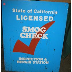 State of California Smog Check Sign