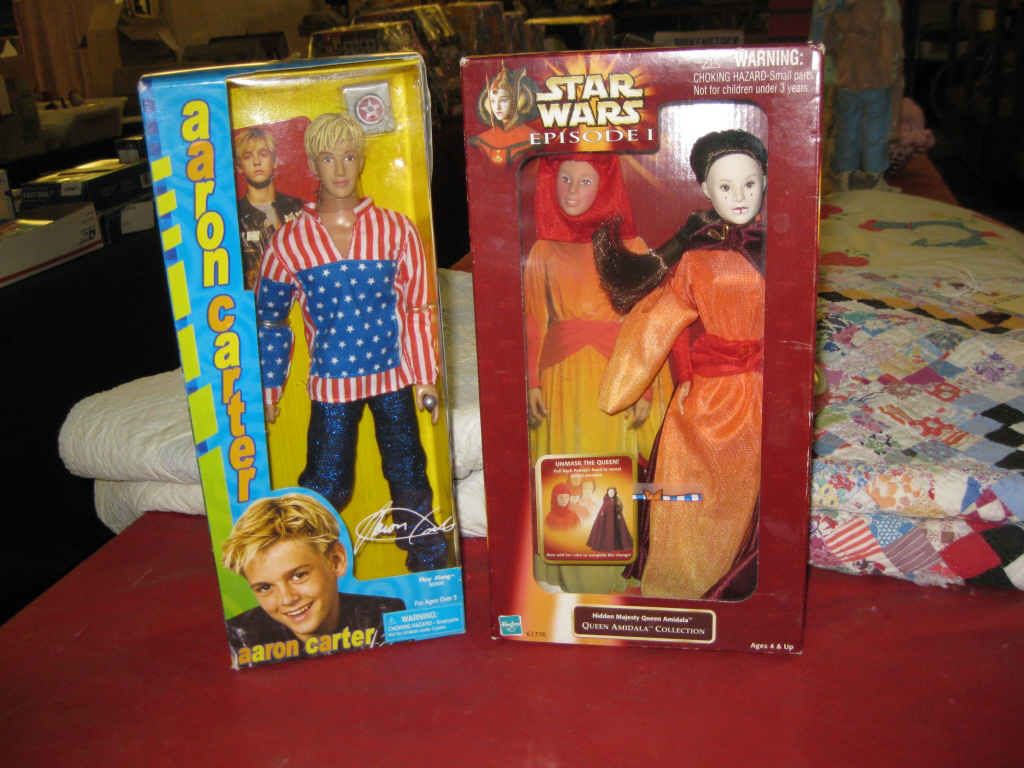 Aaron Carter and Star Wars Collectible Figures