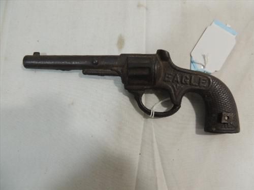 ANTIQUE 1890 CAST IRON EAGLE TOY PISTOL