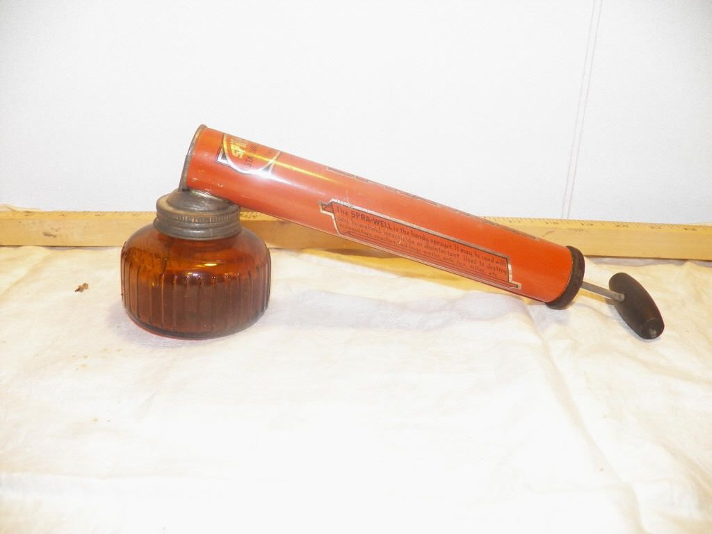 Vintage Amber Glass Bug Sprayer