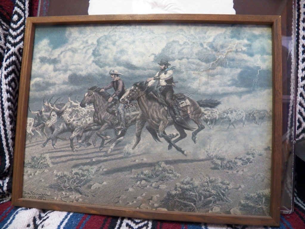 1973 Cowboy Print by Joe Grandee