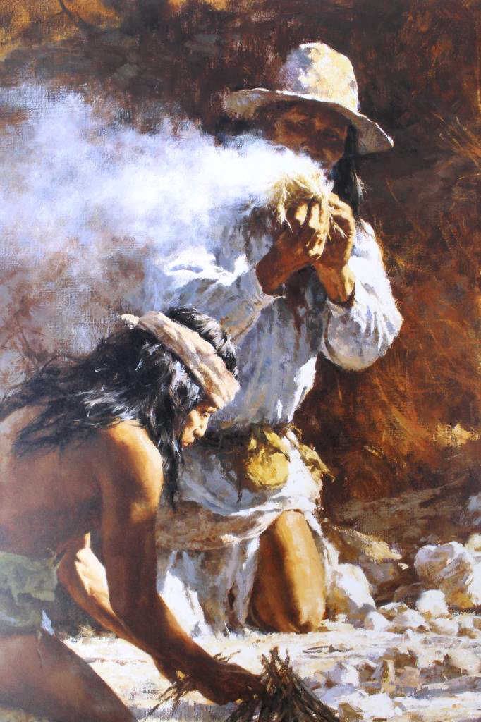 The Apache Fire Makers by Howard Terpning Print