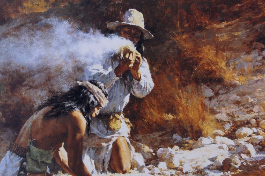 The Apache Fire Makers by Howard Terpning Print
