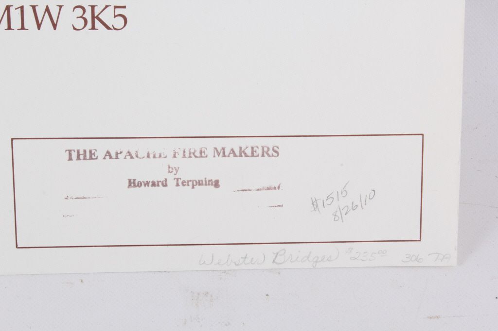 The Apache Fire Makers by Howard Terpning Print