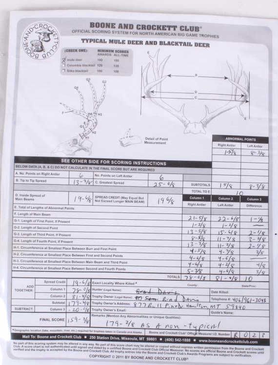 Boone & Crockett Montana Mule Deer