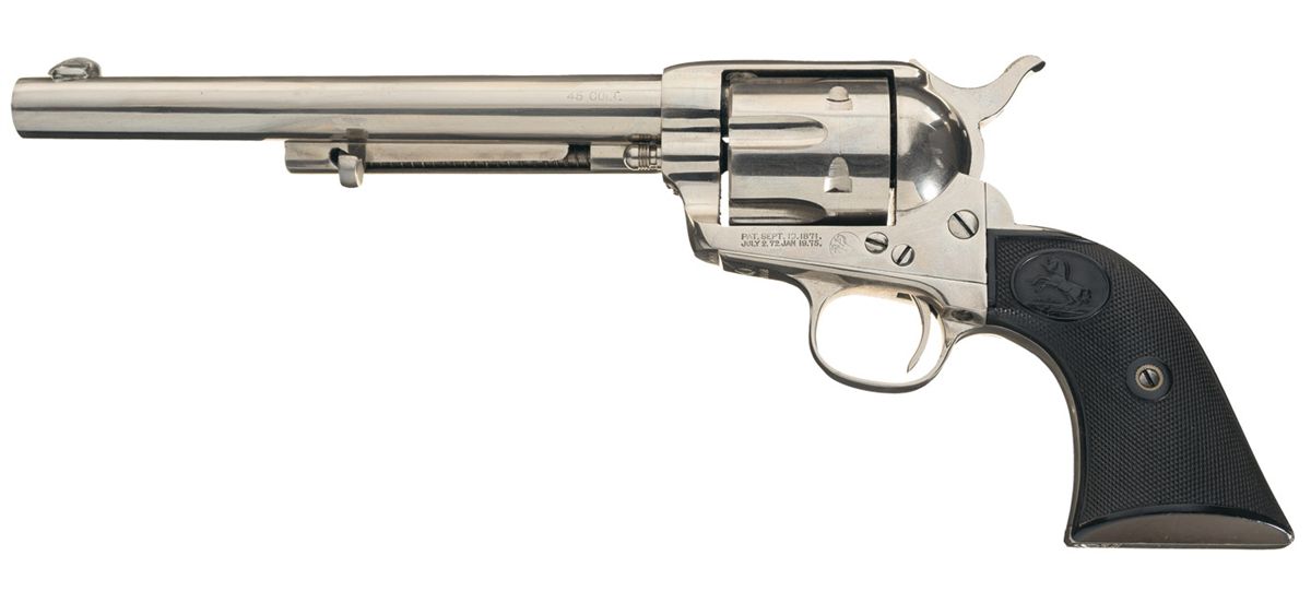 Black Powder Colt Single Action Army Revolver with Factory Letter