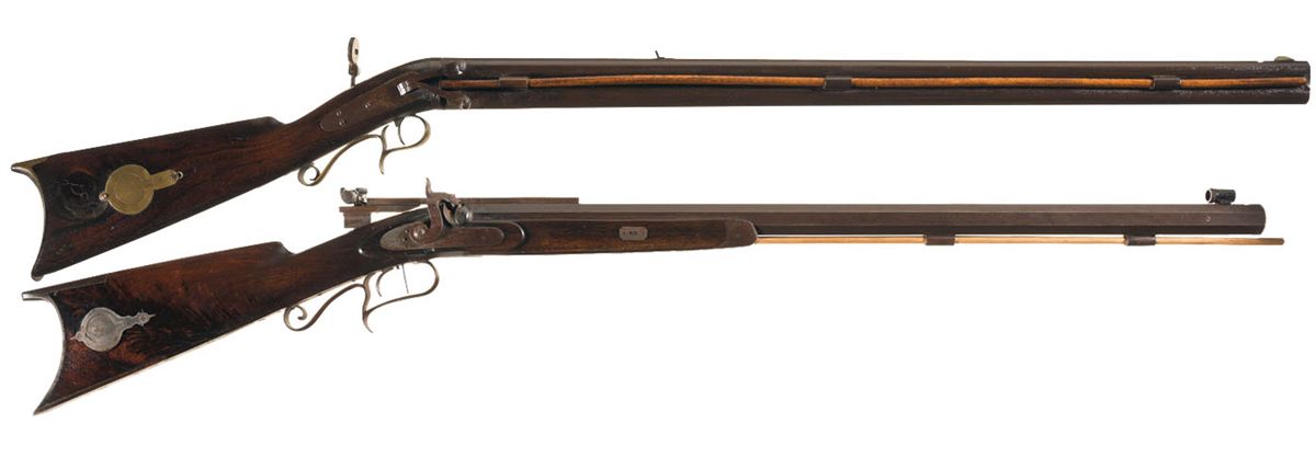 Collector's Lot of Two Percussion Long Guns -A) William S. Robinson ...