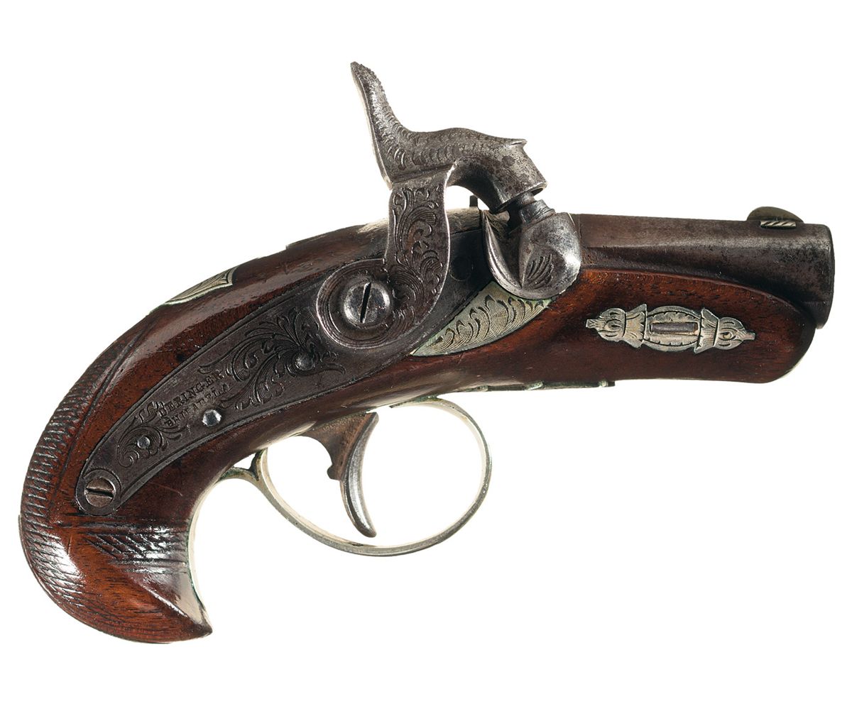 Desirable Silver Banded Henry Derringer "Peanut" Sized Philadelphia ...