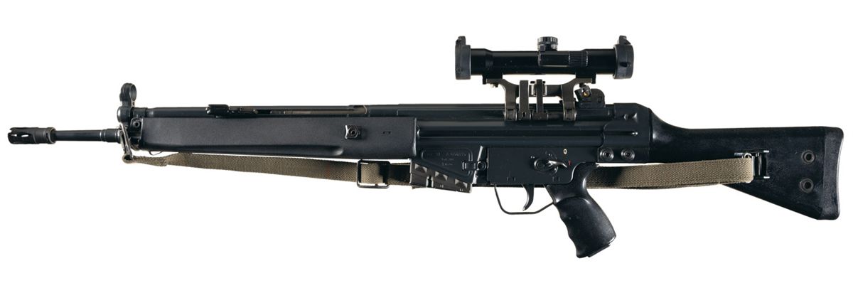 Heckler & Koch HK91 Semi-Automatic Rifle with Scope, Case, and Four ...