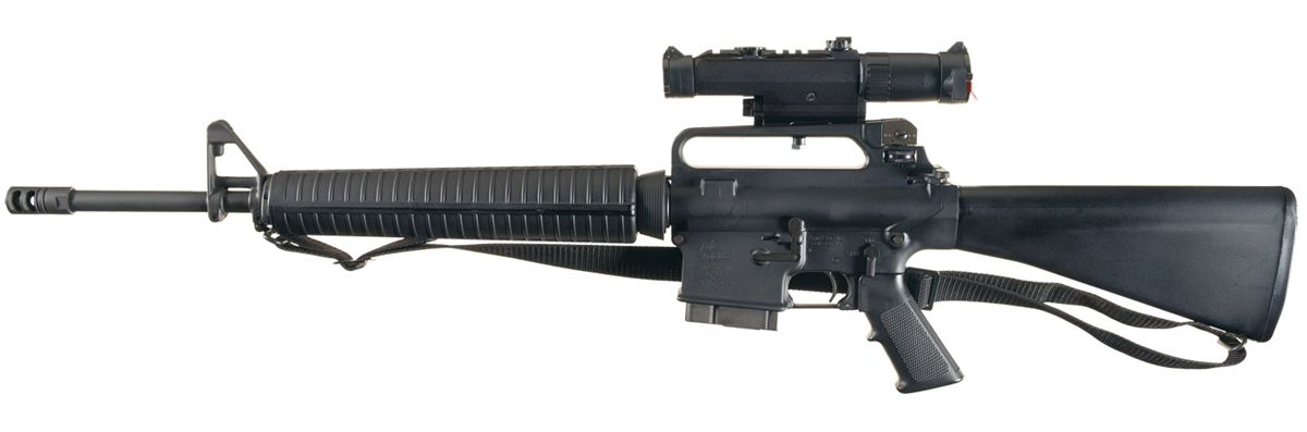 Armalite Model AR-10A2 Semi-Automatic Rifle with Leupold Scope, Case ...