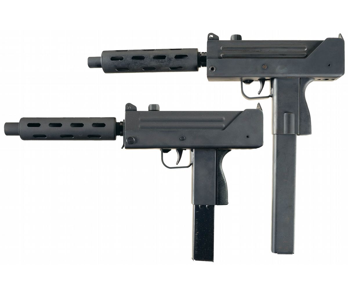 Two RPB Ingram M10 Semi-Automatic Pistols with Extra Magazines and ...