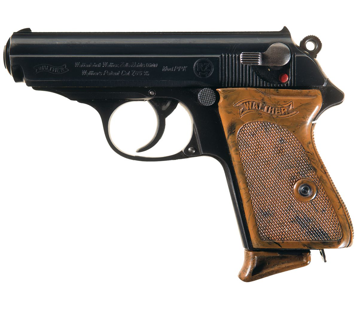 Walther RZM Etched PPK Semi-Automatic Pistol with Holster